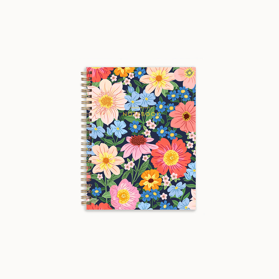 Dahlia Dance Notebook | Spiral Lined Notebook – Linden Paper Co.
